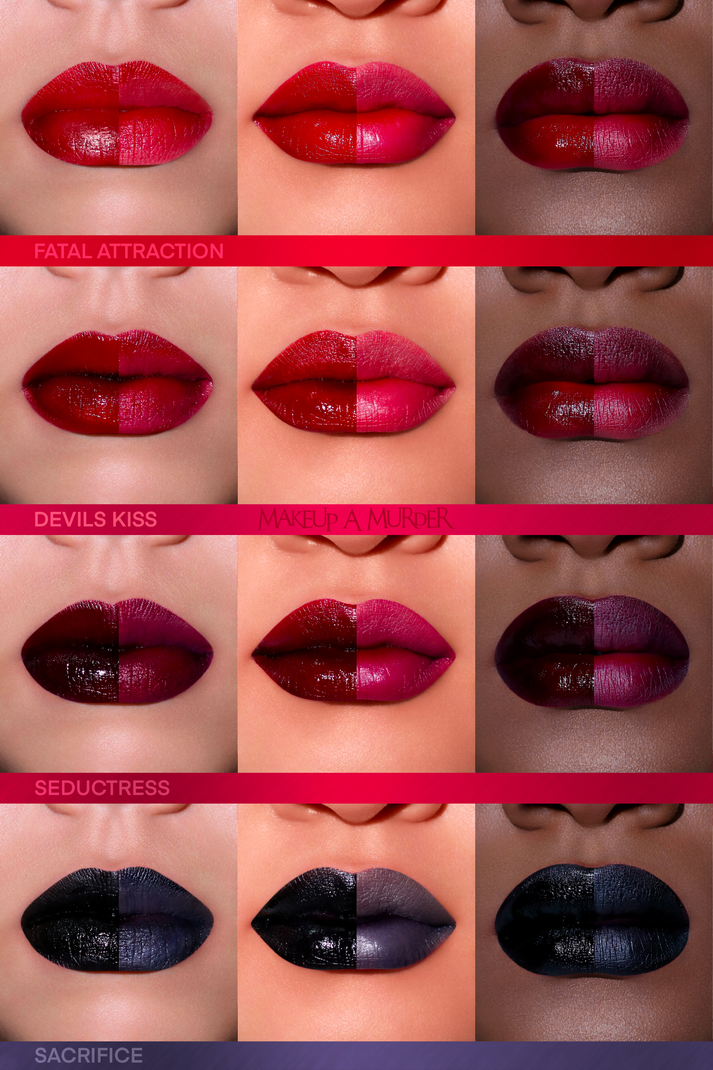 KISS of DEATH Bloody Lip Stains (Full Collection) – Makeup A Murder, INC
