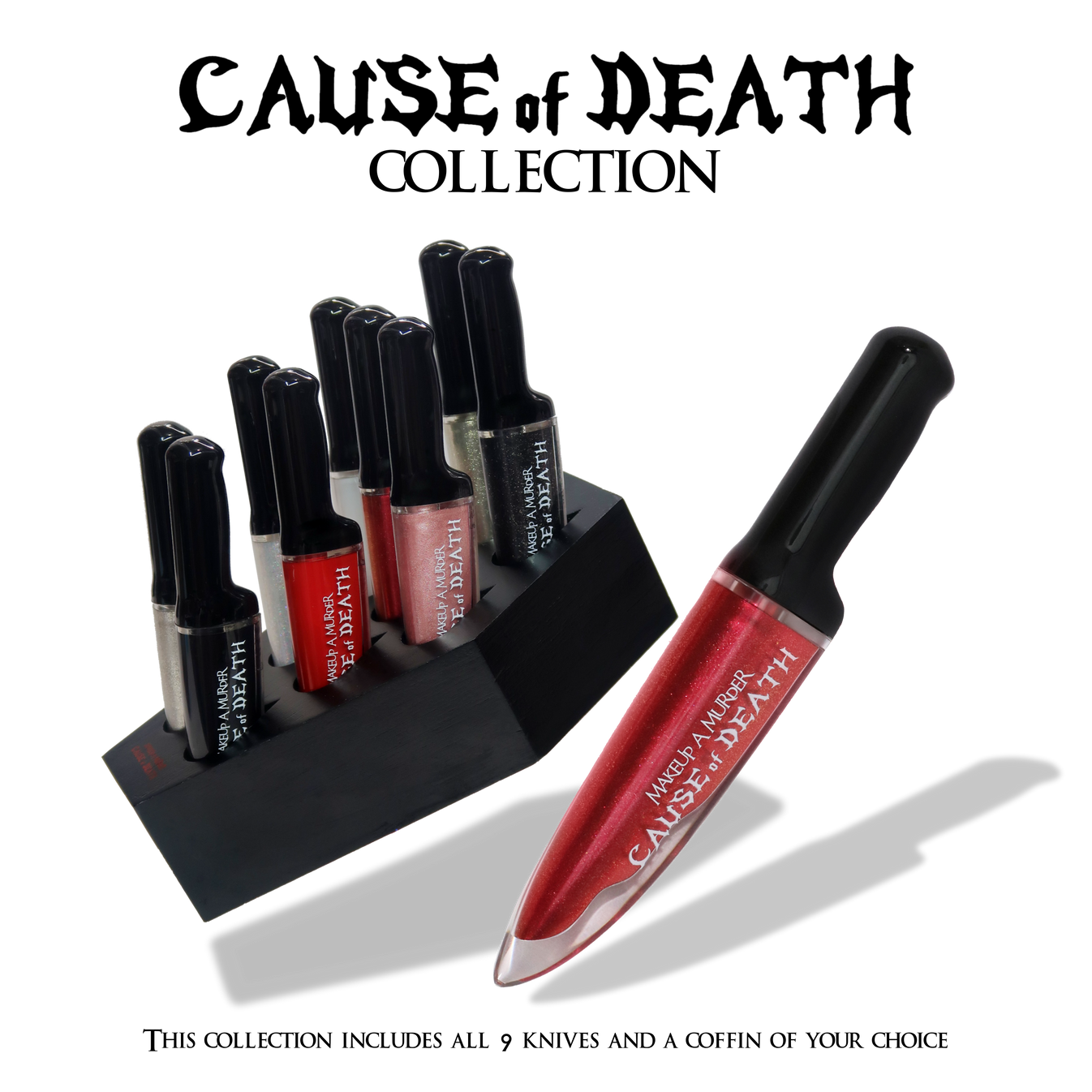Cause of Death Liquid Eyeshadow Collection — Black Coffin Case | Makeup ...