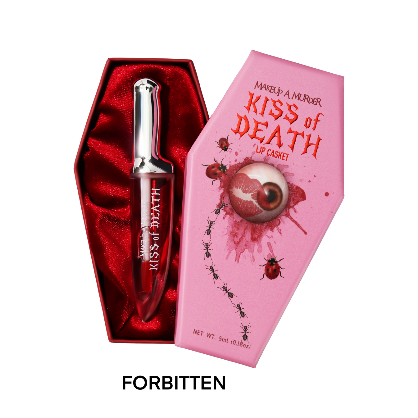 KISS of DEATH Bloody Lip Oils — Knife Lip Oil in Velvet Casket | Makeup ...