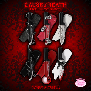 Cause of Death Single Liquid Eyeshadows – Makeup A Murder, INC
