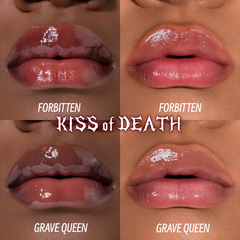 KISS of DEATH Bloody Lip Oils — Knife Lip Oil in Velvet Casket | Makeup ...
